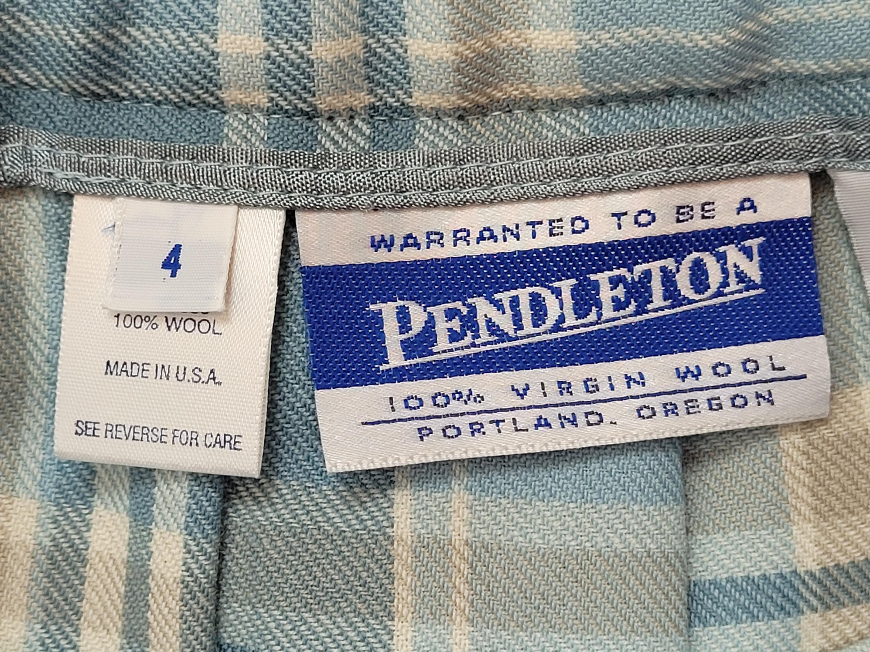 1980s-90s 'pendleton' Wool Pleated Skirt & Matching Bomber Jacket - Etsy