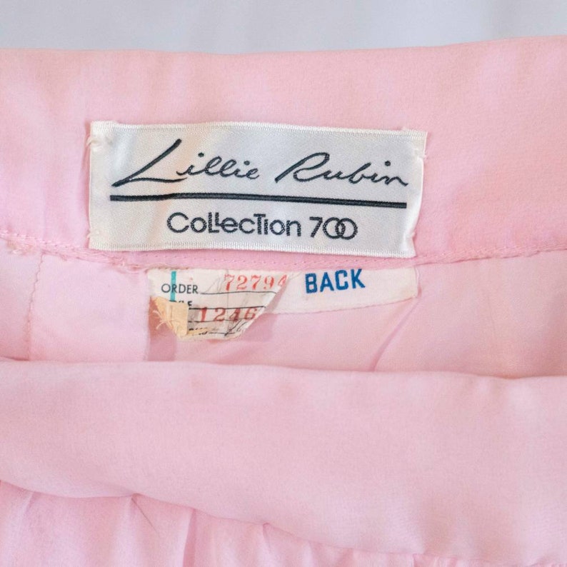 1970s 'lillie Ruben' Pale Pink Chiffon Maxi Skirt Set - Etsy