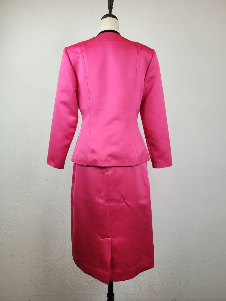 1980s Neon Pink Power Suit - Etsy