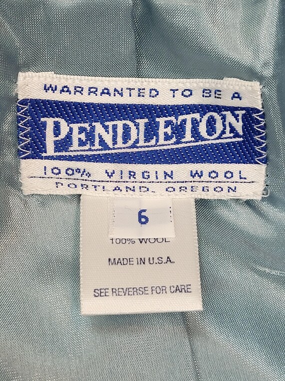 1980s-90s 'Pendleton' Wool Pleated Skirt & Matching B… - Gem