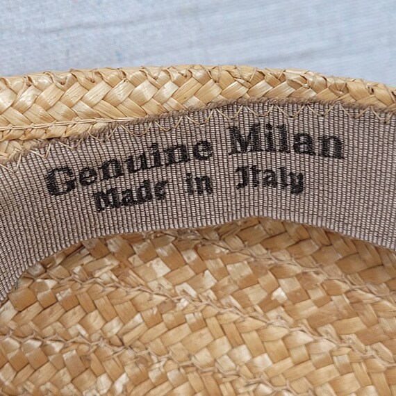 1960s Straw Mod Newsboy-style Hat - Gem