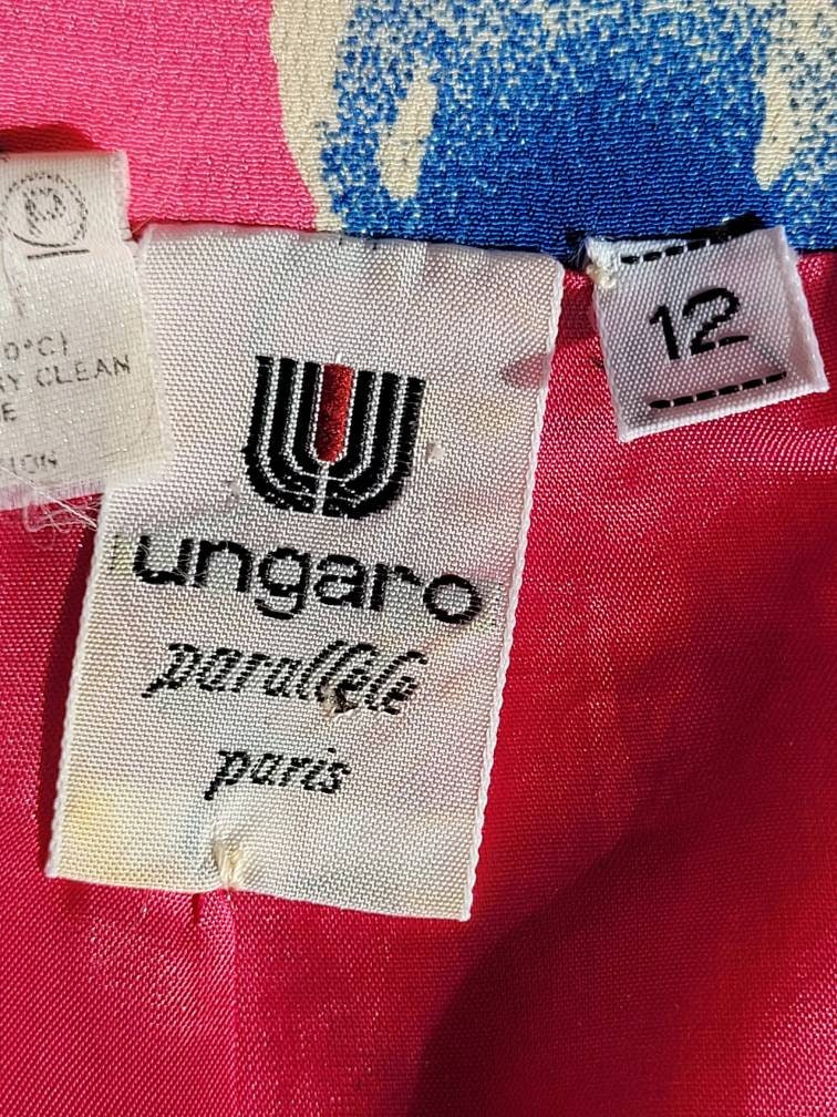 1980s 'ungaro' Mixed Floral Print Italian Power Suit - Etsy