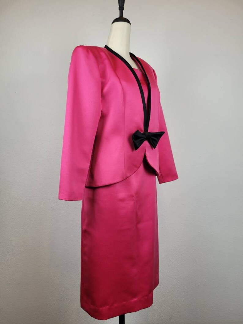 1980s Neon Pink Power Suit - Etsy