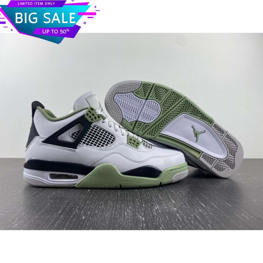 Jordan 4 Retro Seafoam Shoes, Sneakers Athletic, Military Black ...