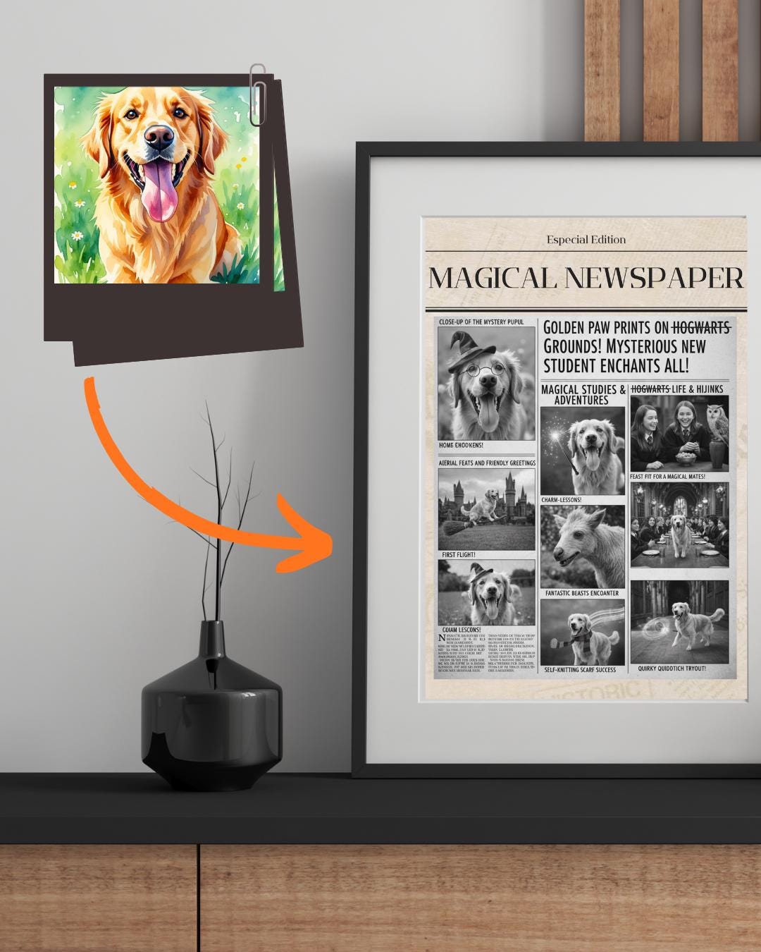 Personalized Magical Newspaper | Custom Photo | Animated GIF ...