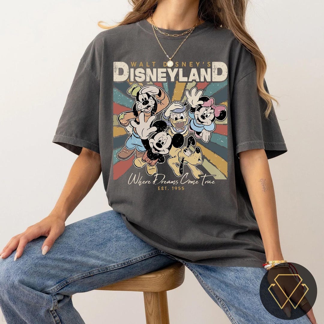 Retro Walt Disney's Disneyland Est 1955 Comfort Colors Shirt, Disney ...