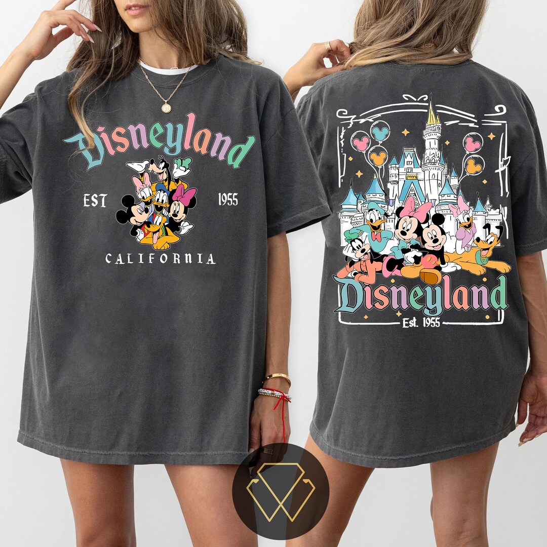 Two- Sided Disneyland Est. 1955 Comfort Colors Shirt, Disneyland Est ...