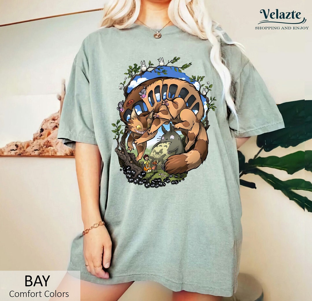 My Neighbor Totoro Bus Stop Shirt Catbus Shirt Hayao - Etsy