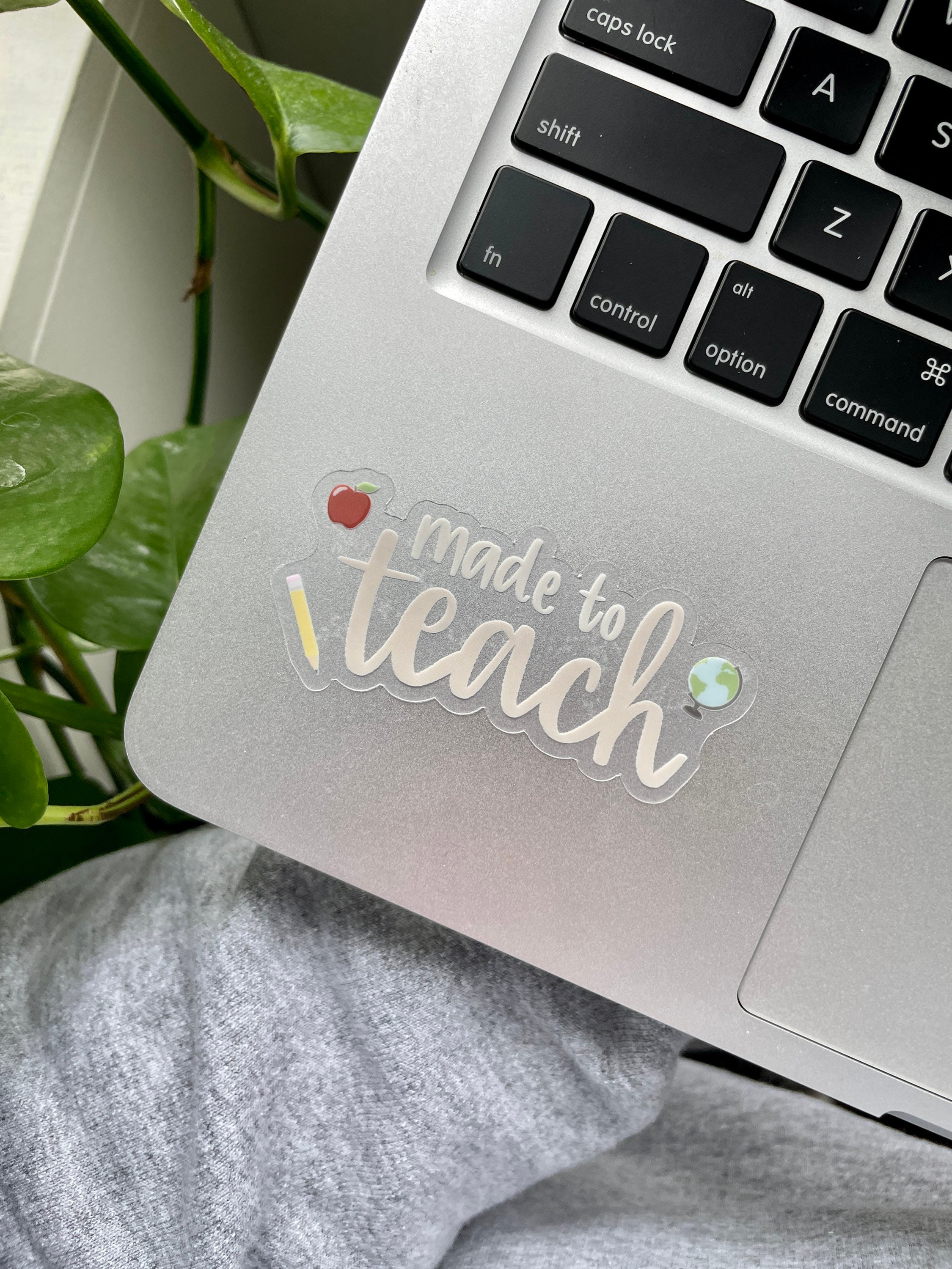 Teacher Clear Vinyl Stickers | Etsy