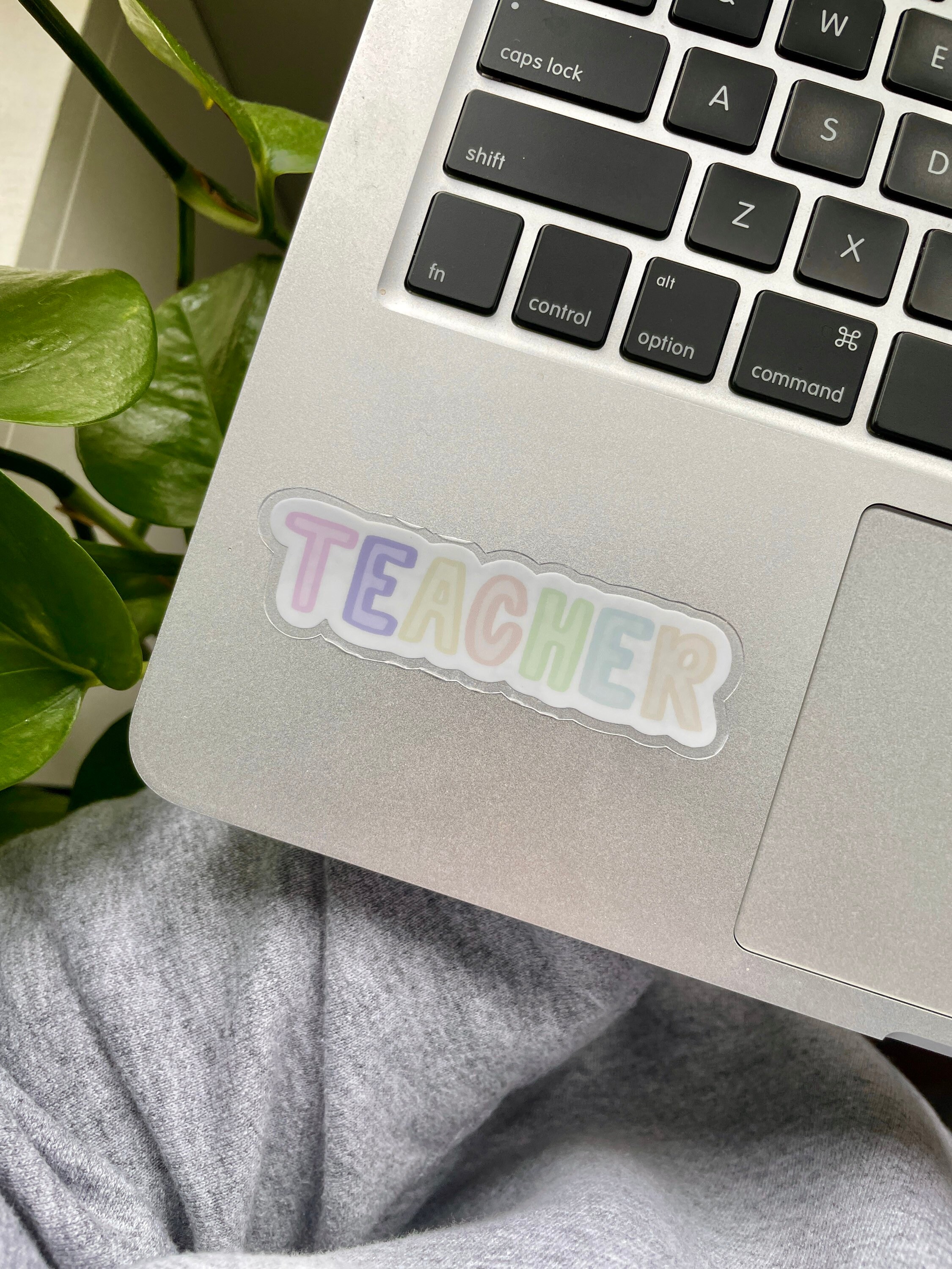 Teacher Clear Vinyl Stickers | Etsy