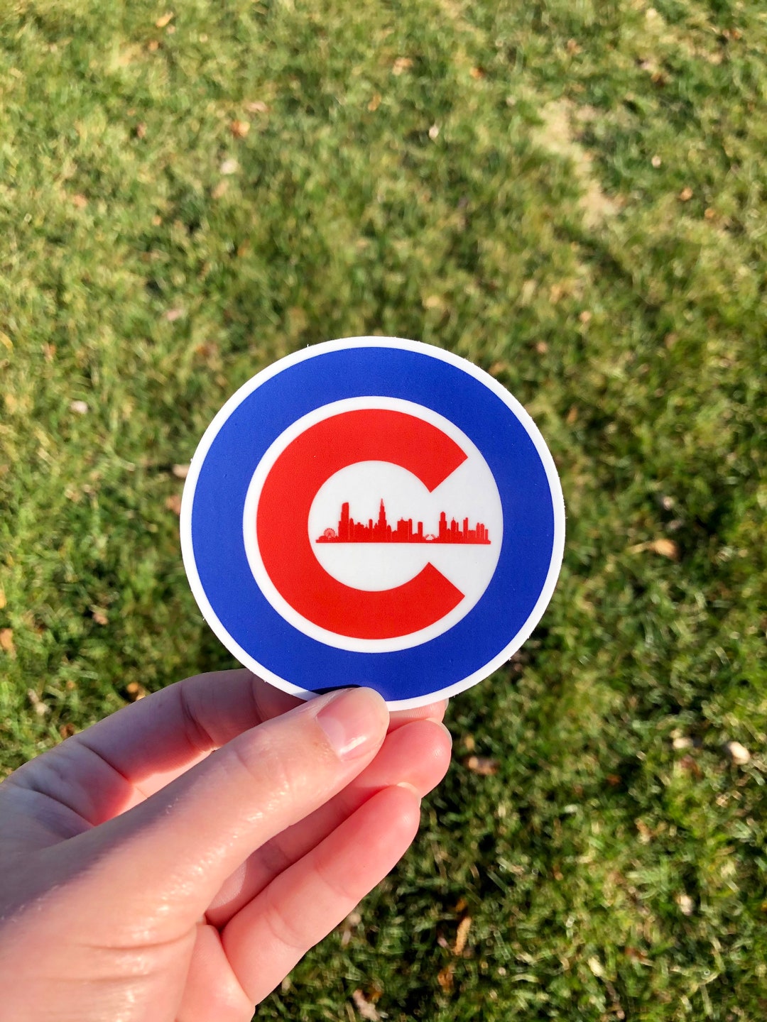 Cubs and Skyline Vinyl Sticker/magnet - Etsy