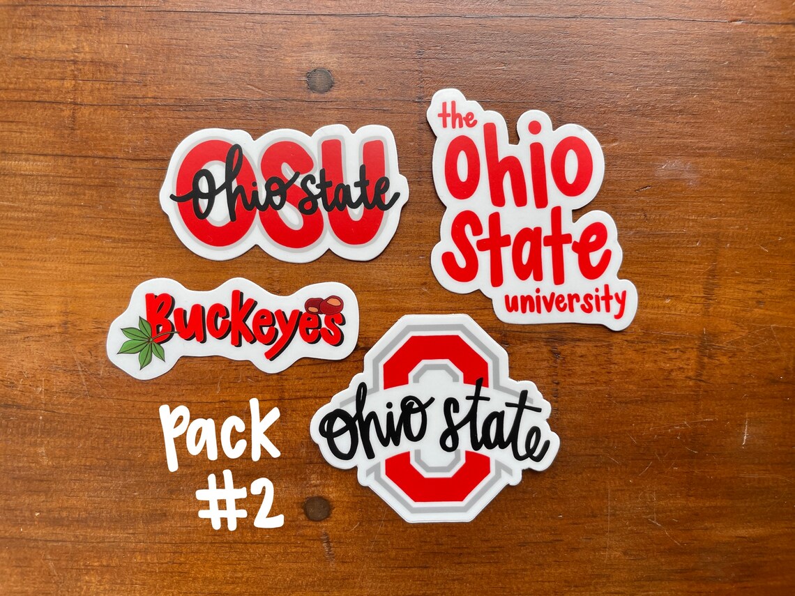 Ohio State Vinyl Sticker/Magnet/Sticker Packs | Etsy