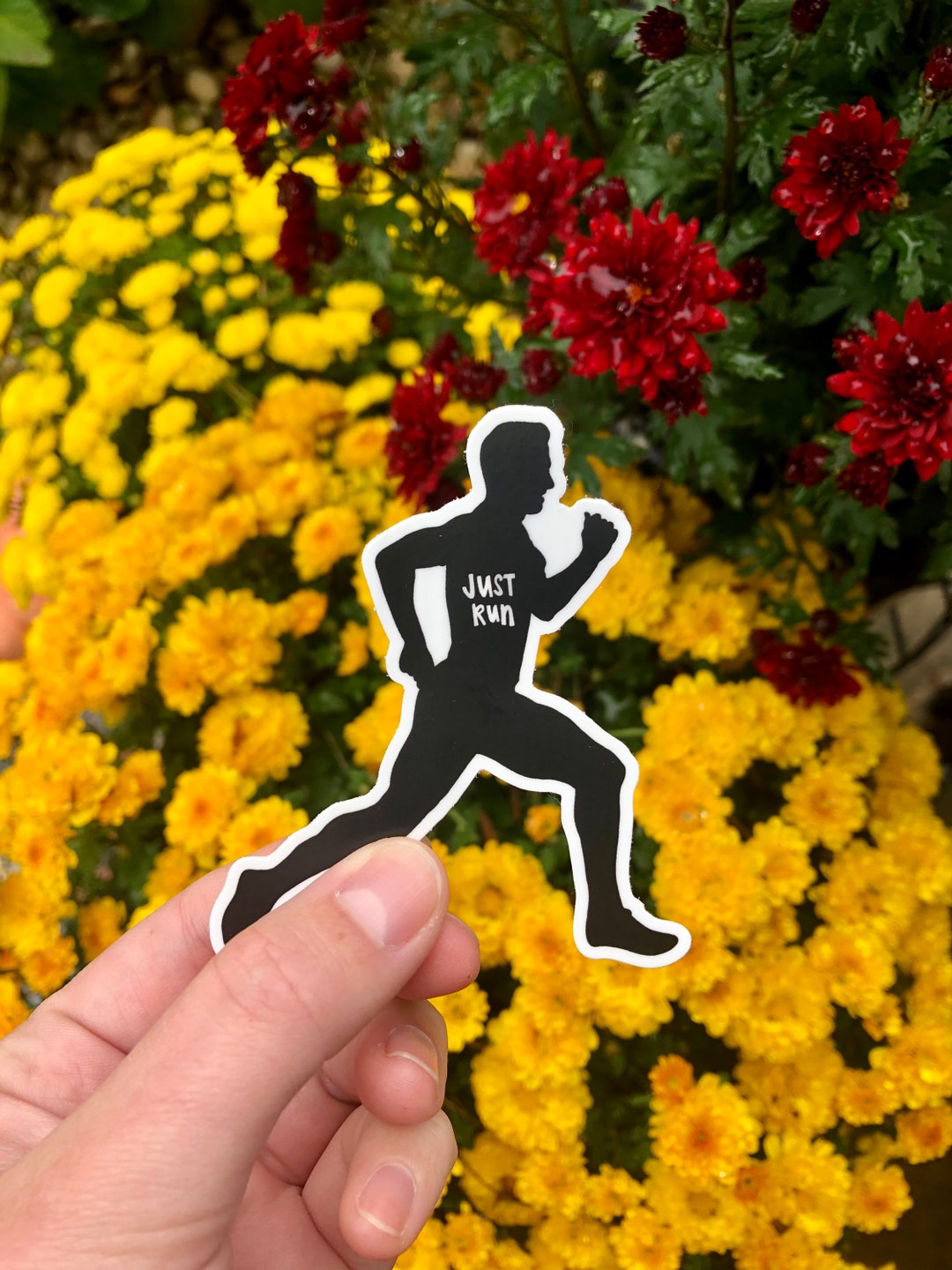Man Running Vinyl Sticker/magnet - Etsy
