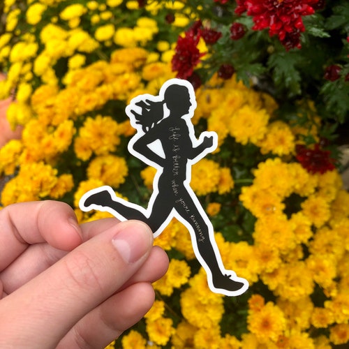 Trail Runner Vinyl Decal Sticker Running 5K 10K 13.1 26.2 - Etsy