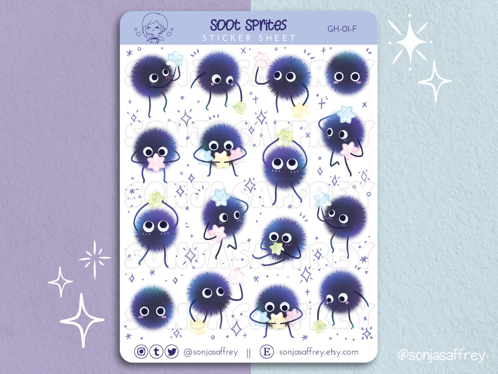 Soot Sprites Sticker Sheet Studio Ghibli Planner Stickers | Etsy