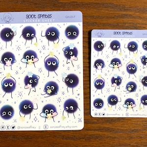 Soot Sprites Sticker Sheet || Studio Ghibli, Planner Stickers ...