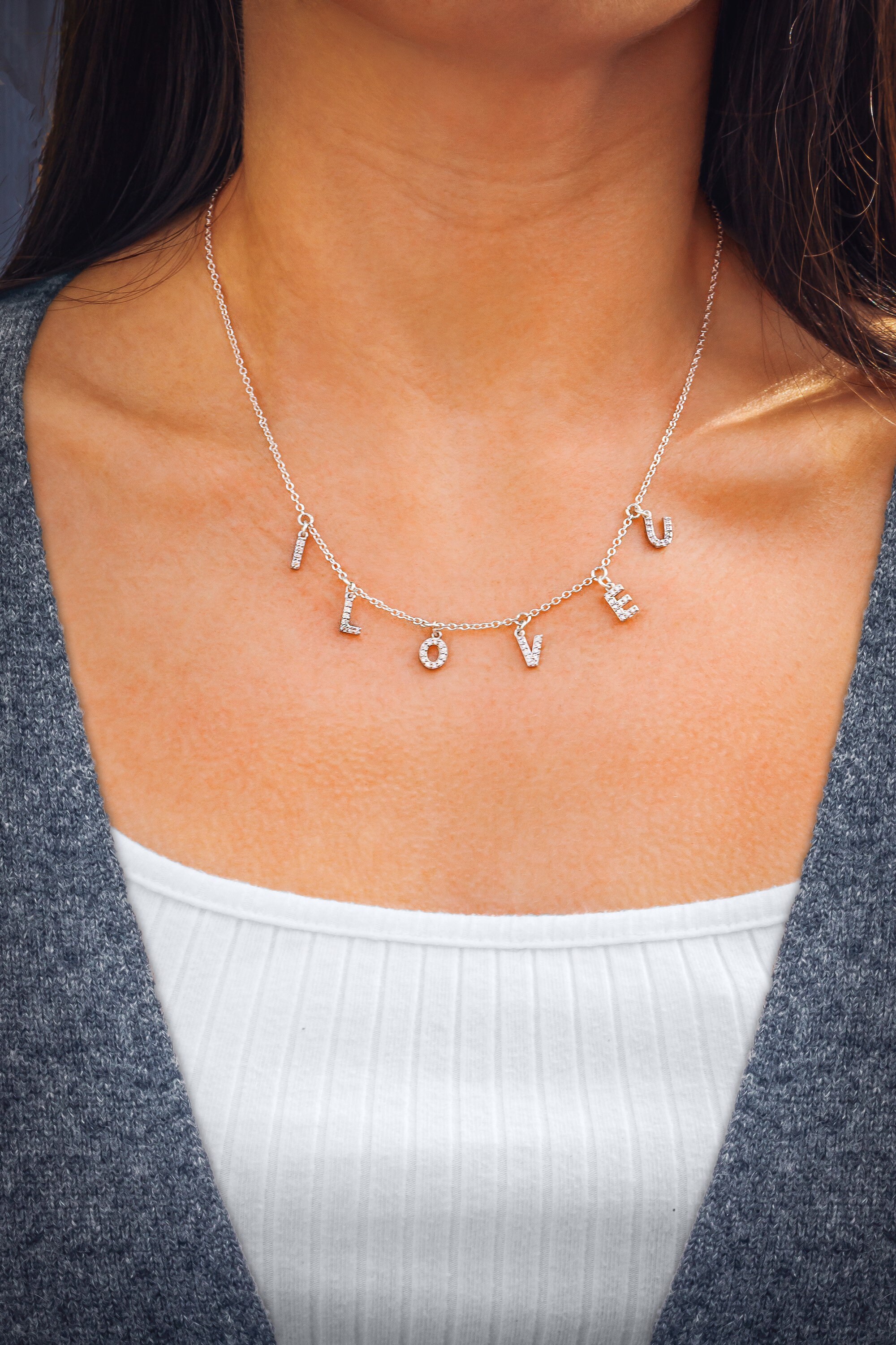 Custom Letter Necklace / Personalized Name Necklace/ Name | Etsy