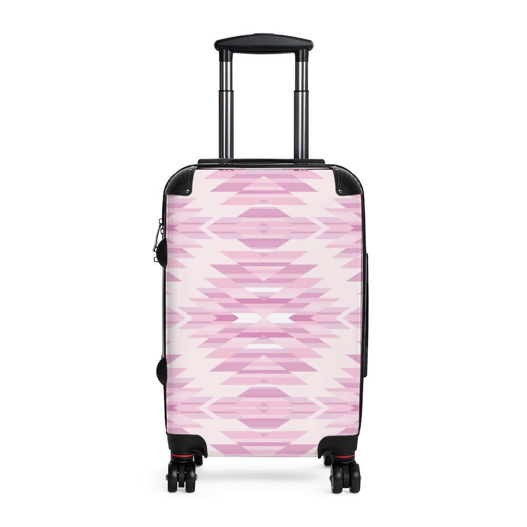 Southwestern Pink Cabin Suitcase, Rolling Hard Shell Carry on Luggage ...