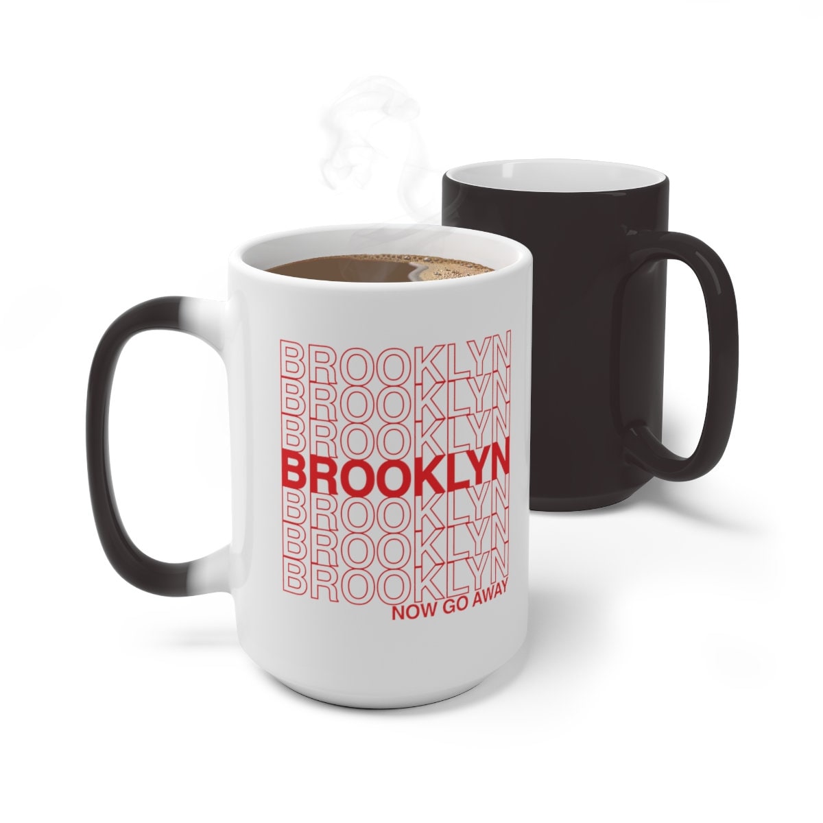 Funny Brooklyn New York Iconic Coffee Cup, Magic Color Changing NYC Mug ...