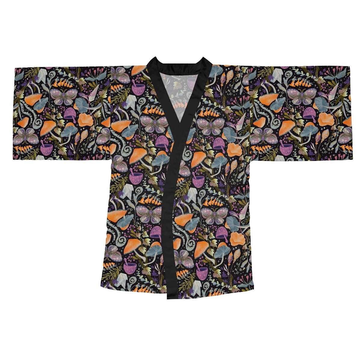 Trippy Mushroom Butterfly Robe Kimono Gift Robe for Women - Etsy