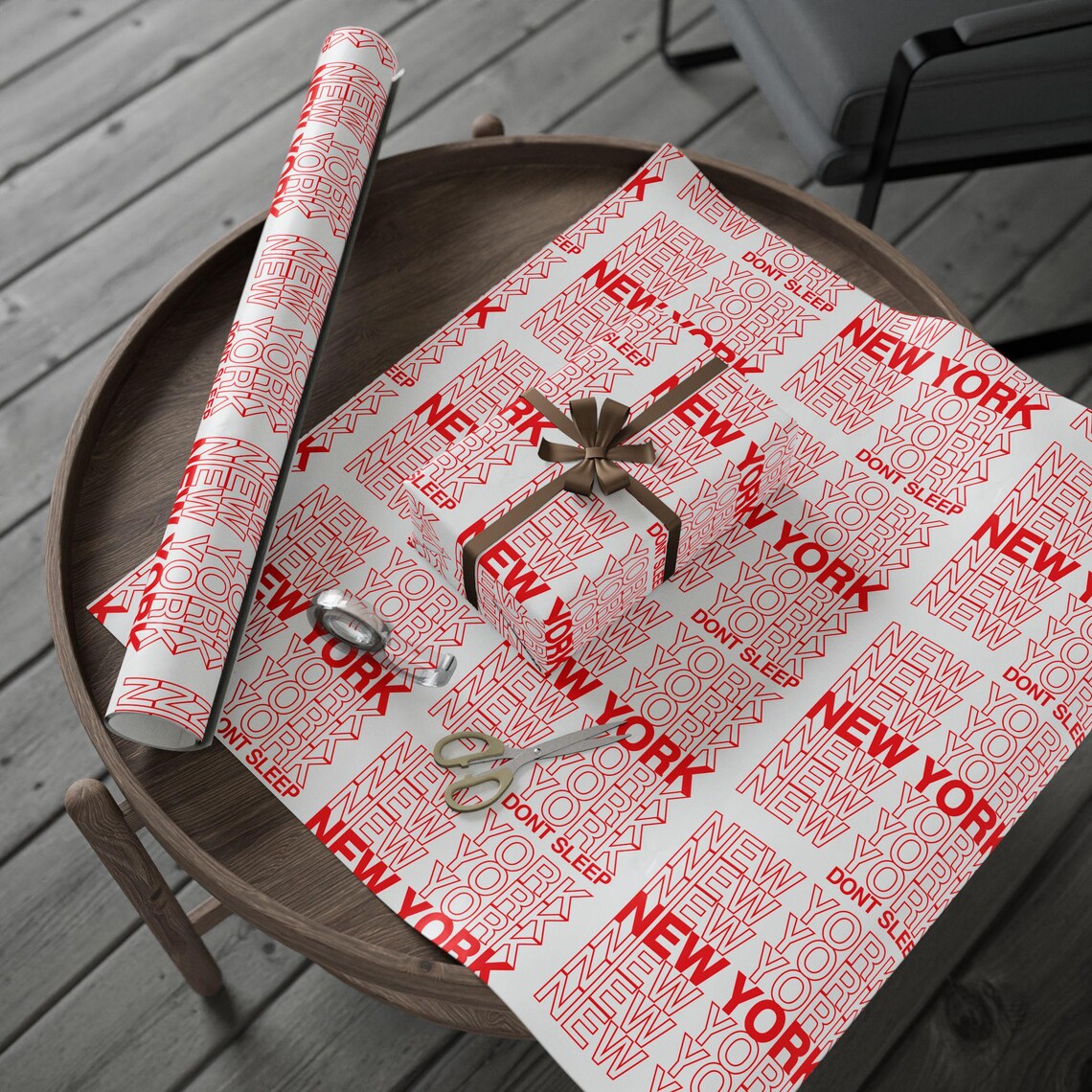 New York City Gift Wrapping Paper, Aesthetic Craft and Decor Paper ...