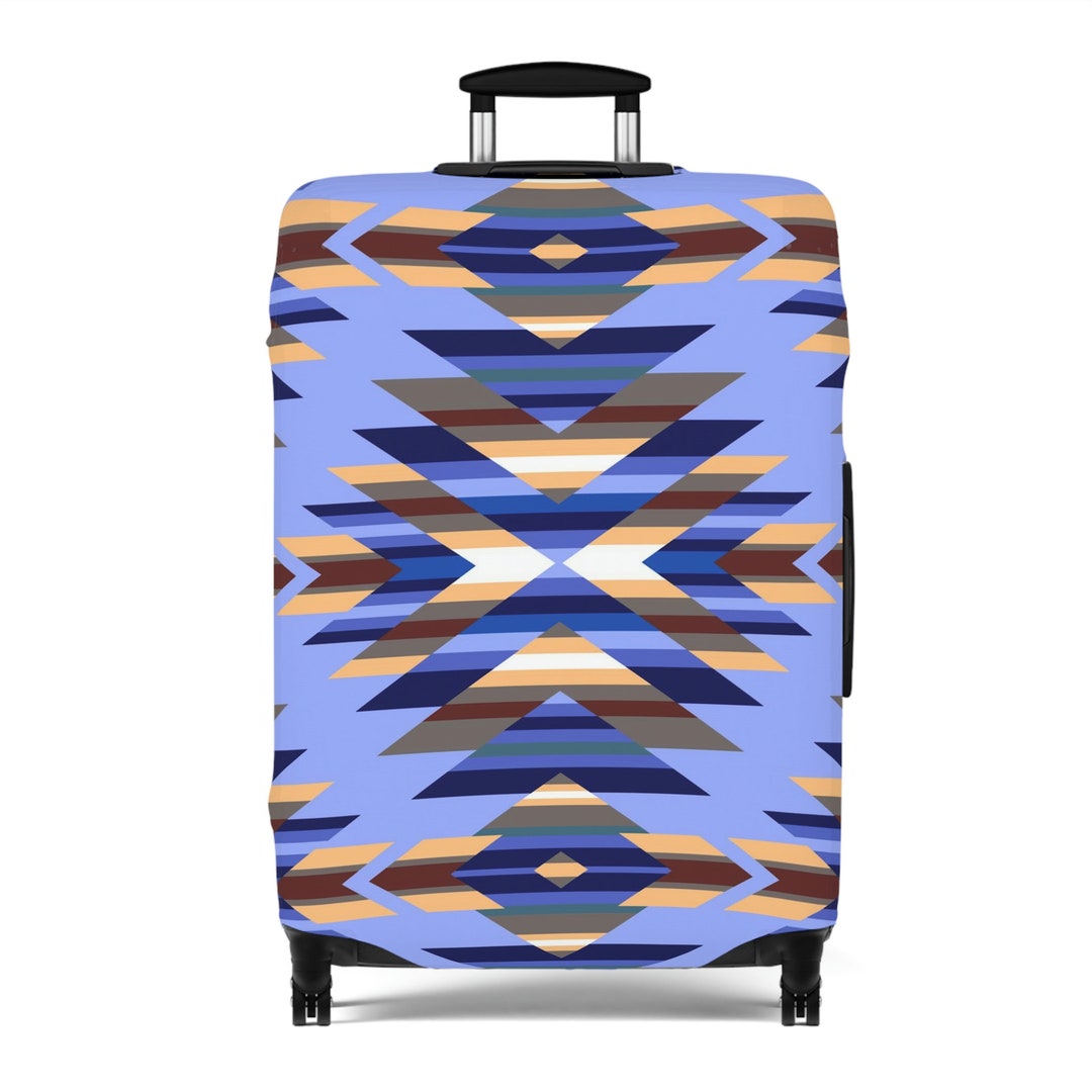 Aztec Native American Pattern Art Luggage Cover, Stretchy Suitcase ...