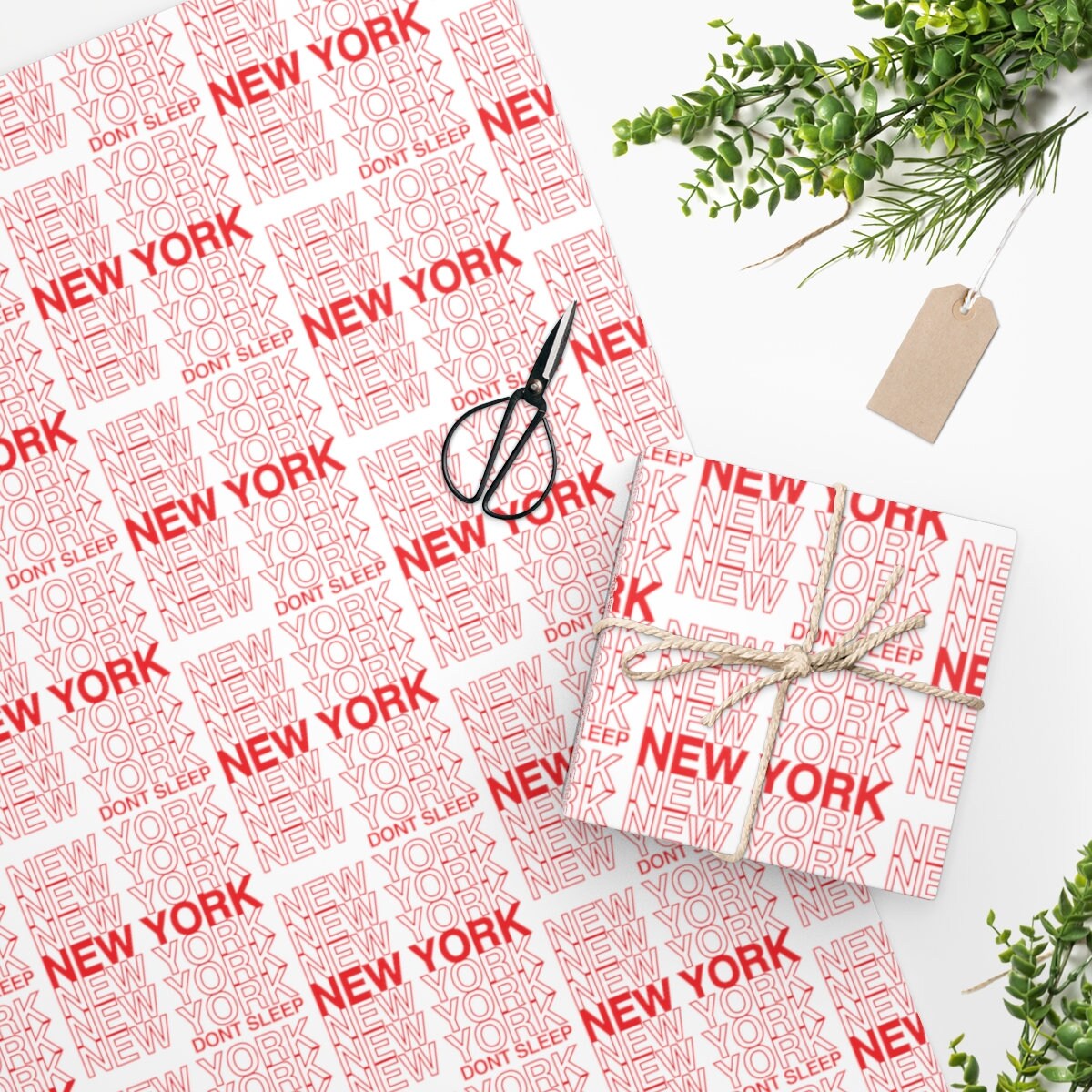 New York City Gift Wrapping Paper, Aesthetic Craft and Decor Paper ...