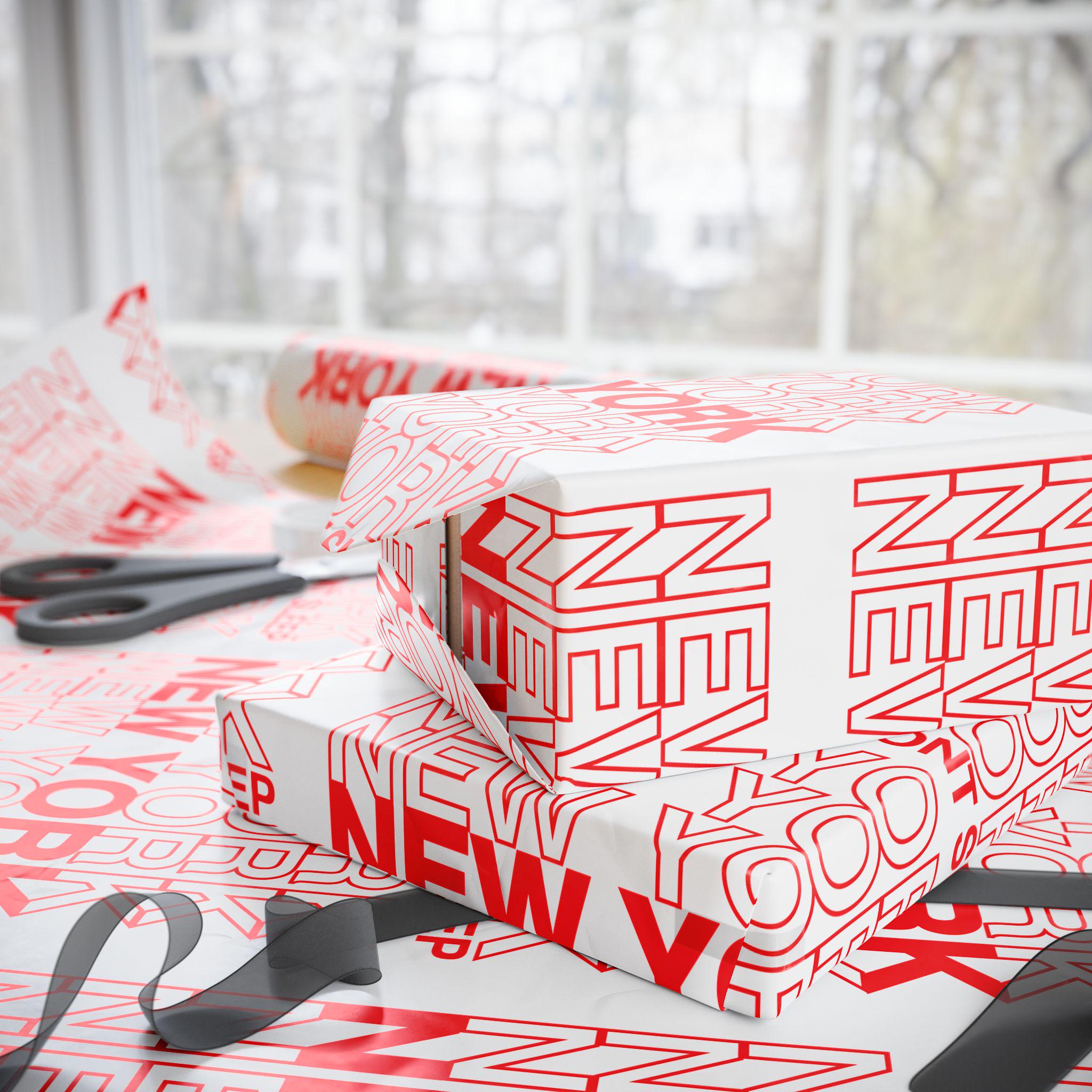 New York City Gift Wrapping Paper, Aesthetic Craft and Decor Paper ...