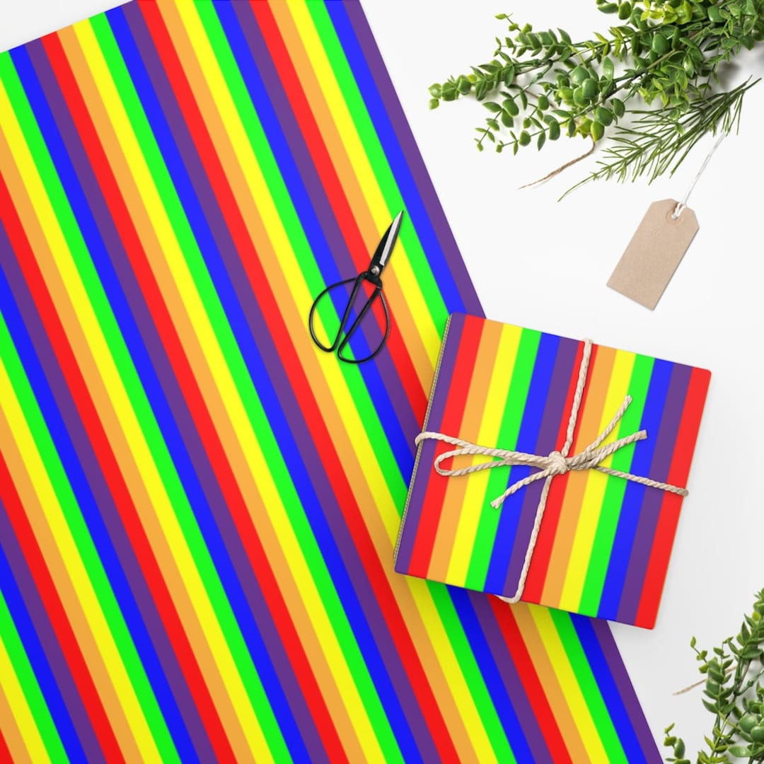 Regenbogen LGBTQIA + Geschenkpapier, Pride Geschenke ...