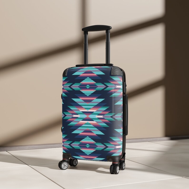 Native American Cabin Suitcase, Rolling Hard Shell Carry on Luggage ...