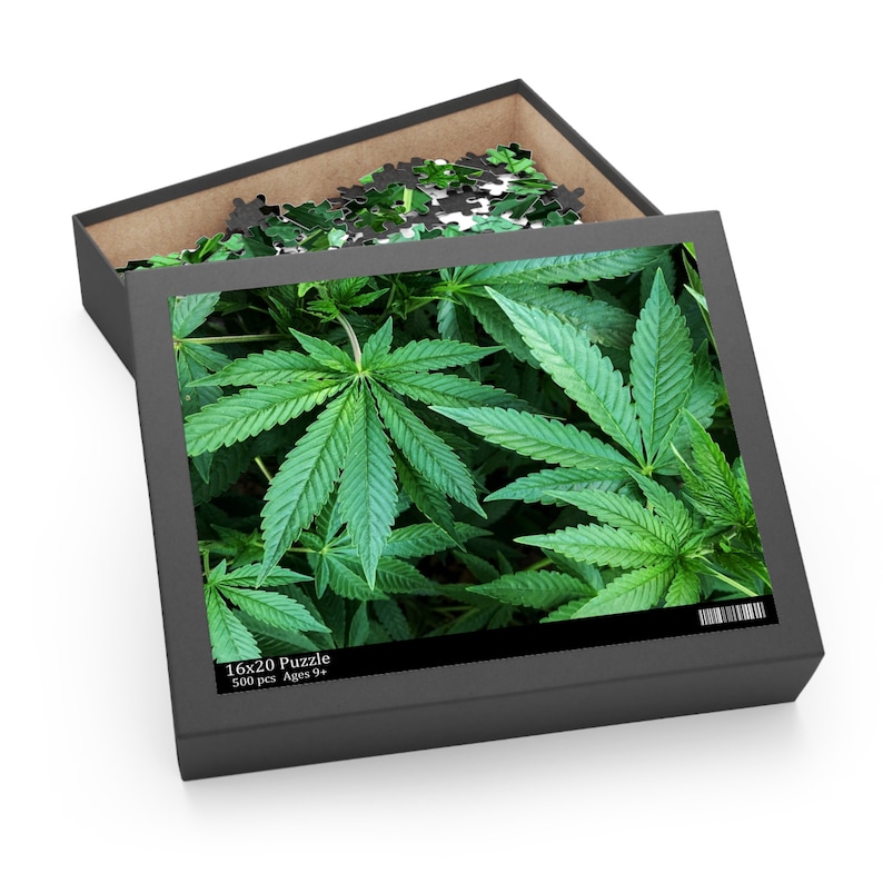 Cannabis Puzzle, Weed Leaf Plant Photo Puzzle, Hemp Plants 120, 252 ...