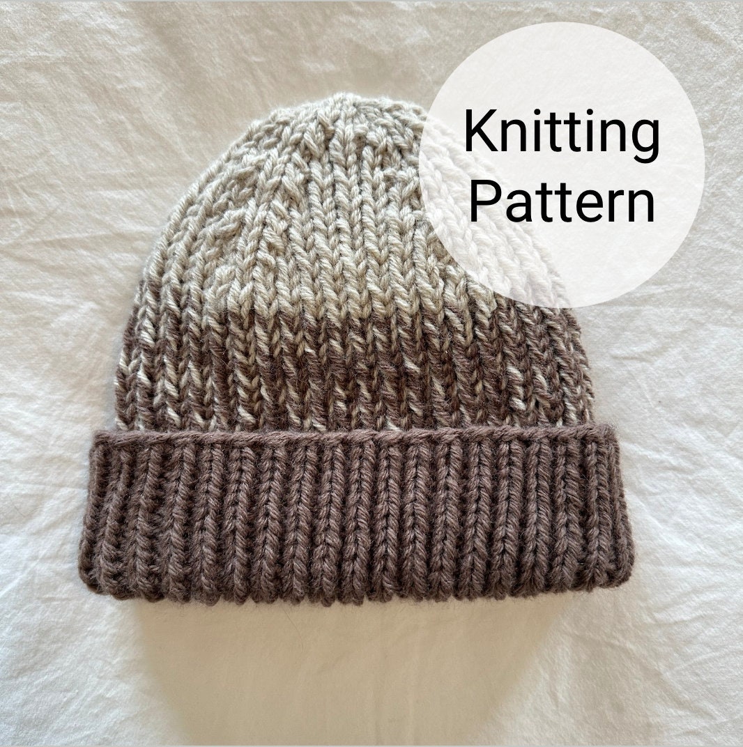 The Knit Ombre Toque Knitting Pattern - Etsy