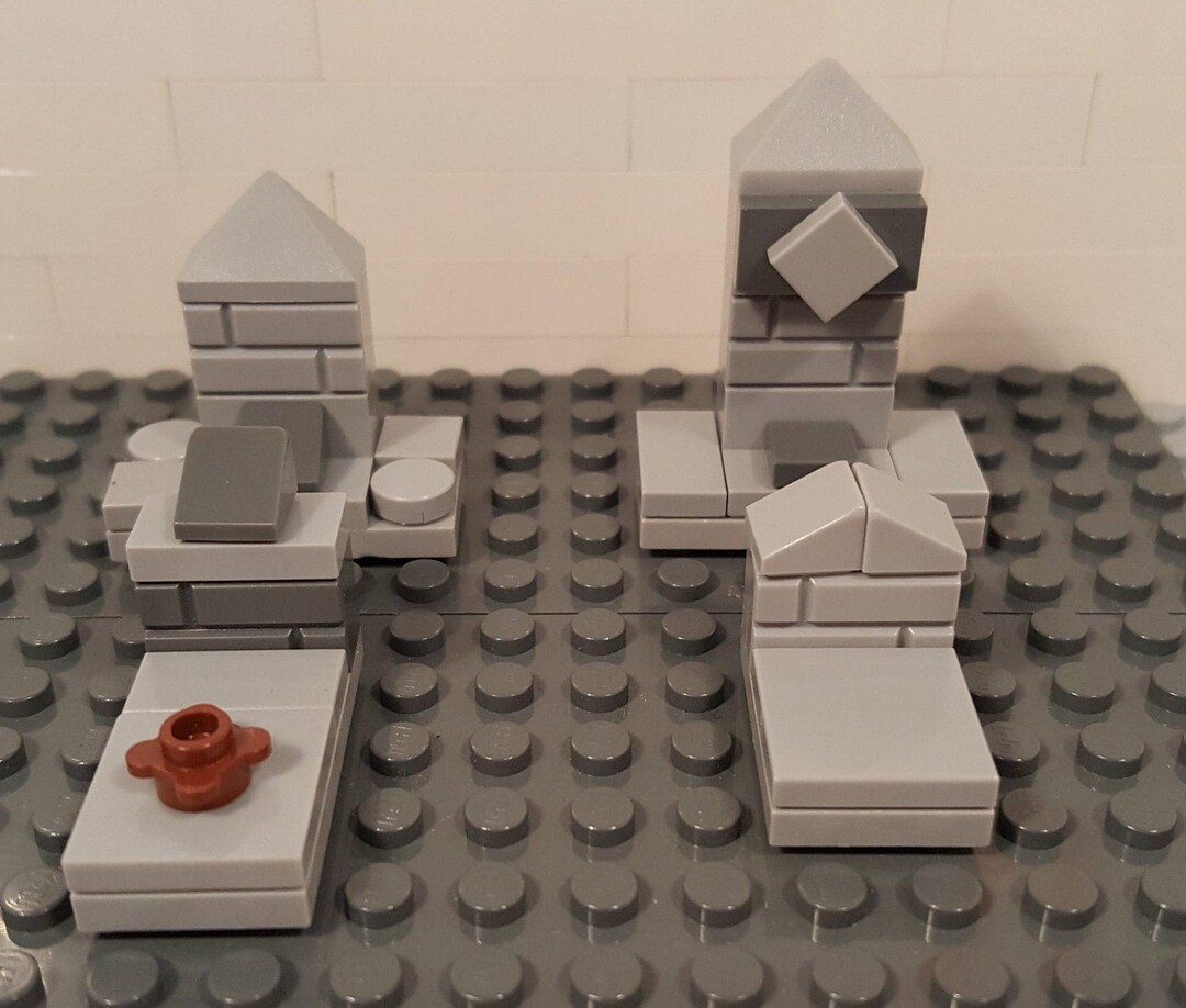 LEGO® 4 Piece Gravestone / Tombstone / Headstone Graveyard Set for ...