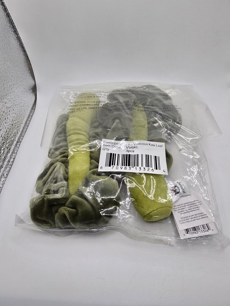 Jellycat Vivacious Vegetable Kale Leaf Plush Toy Retired - Etsy