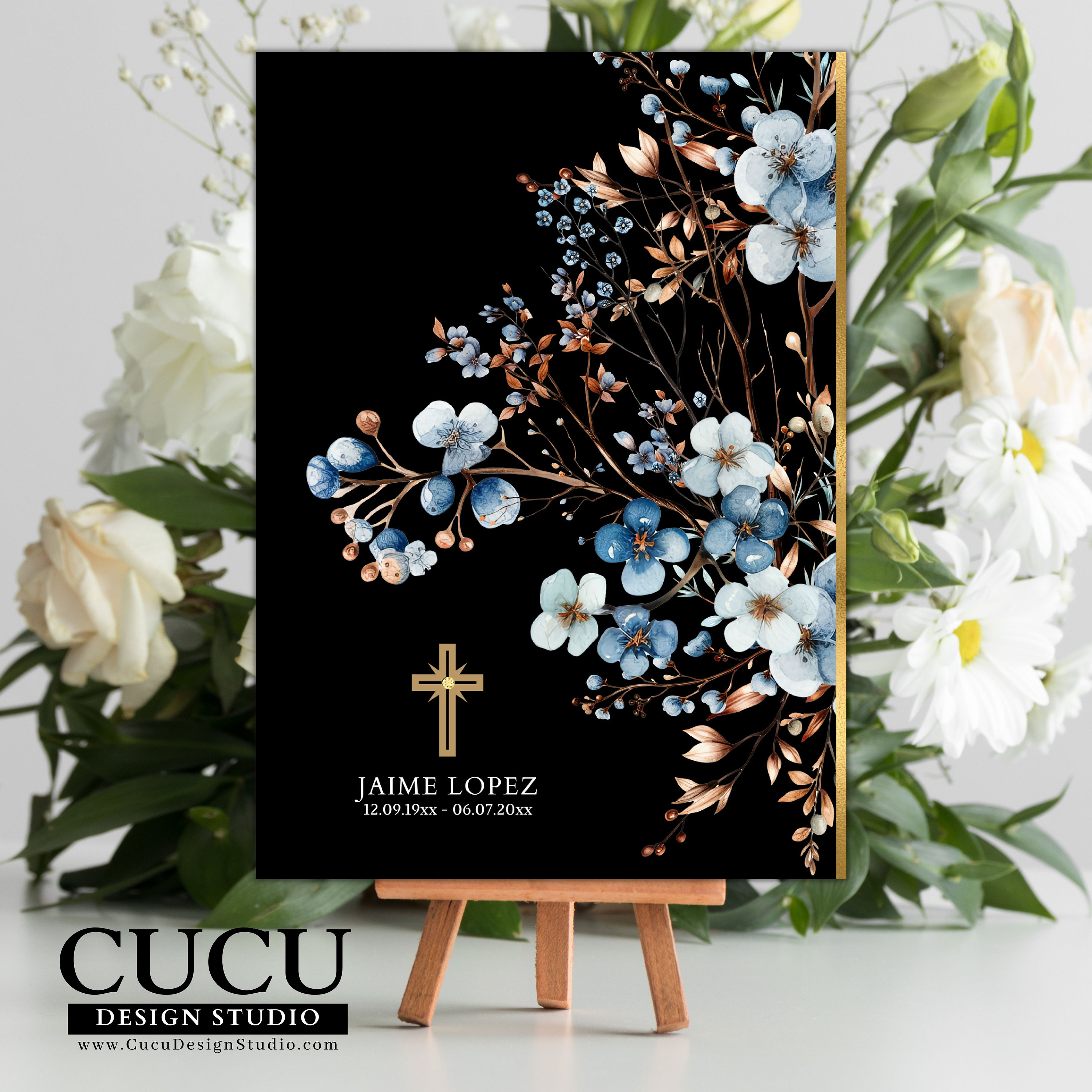 Spanish Memorial Funeral Card Anunció Funebres Celebration of Life ...