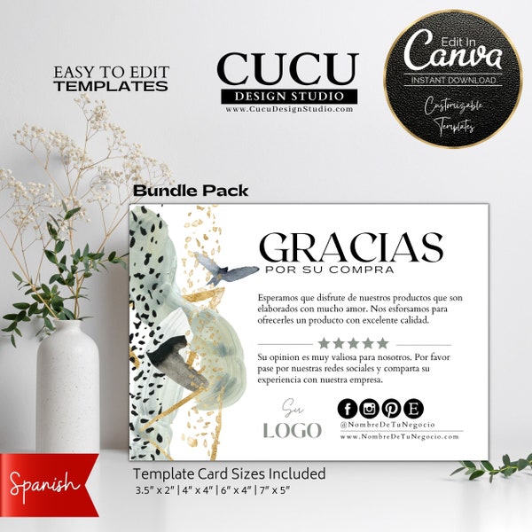 Gracias Por Tu Compra Cards - Etsy