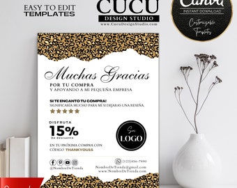 Gracias por su Compra-Plantillas de Tarjetas de - Etsy España