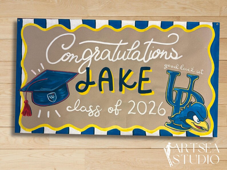 Custom Painted Party Banner | Personalized Paper Banners | Hand ...