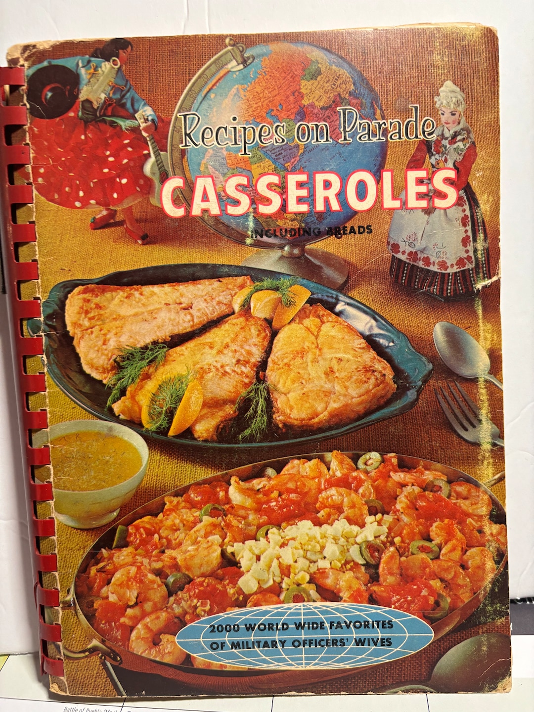 Vintage Cookbook 2000 Worldwide Favorite Recipes of Military Officers ...