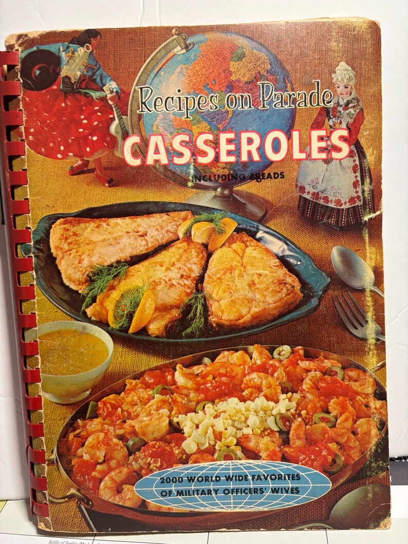 Vintage Cookbook 2000 Worldwide Favorite Recipes of Military Officers ...