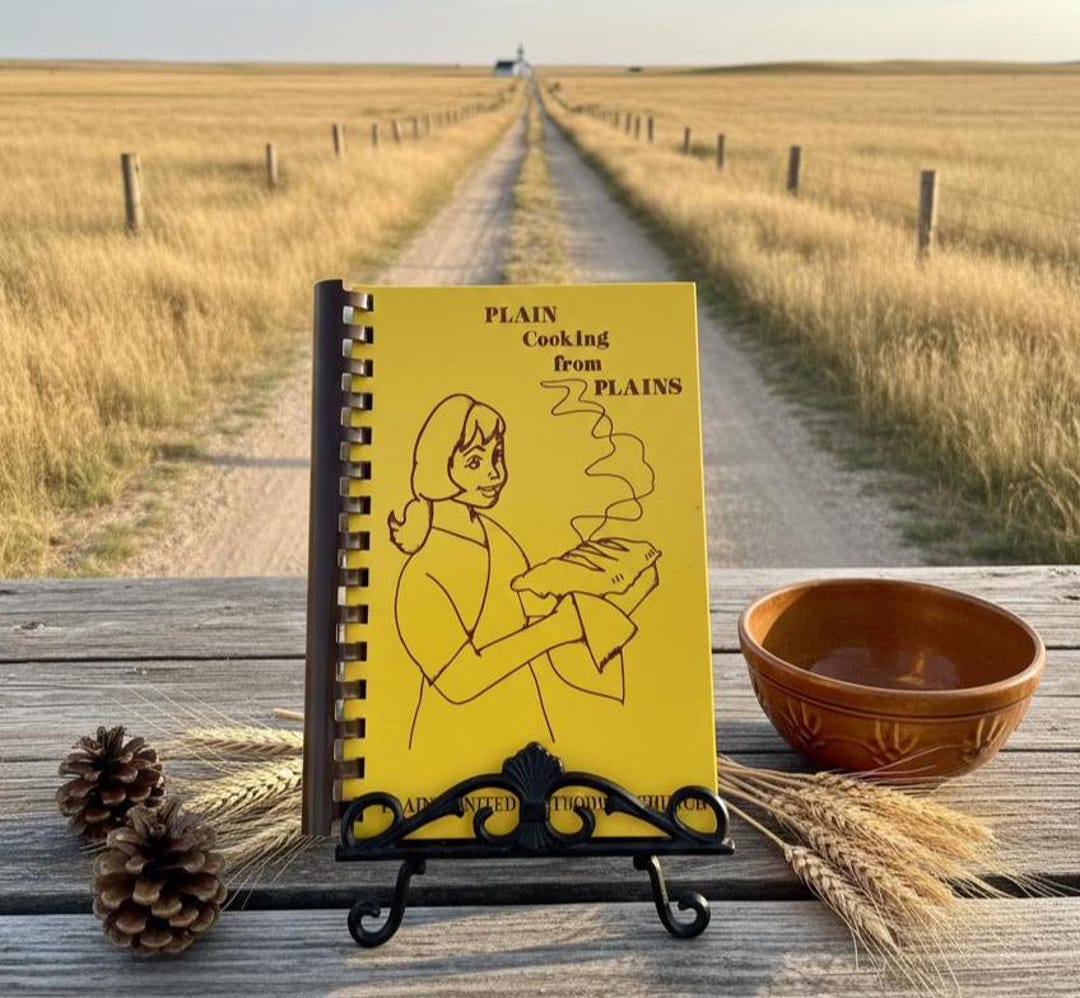 Plain Cooking From Plains Cookbook | Spiral Bound Community Recipes - Etsy