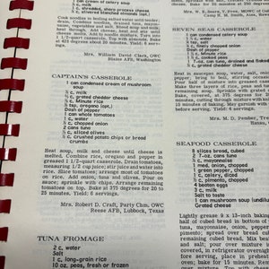 Vintage Cookbook 2000 Worldwide Favorite Recipes of Military Officers ...