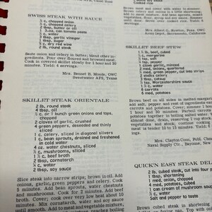 Vintage Cookbook 2000 Worldwide Favorite Recipes of Military Officers ...