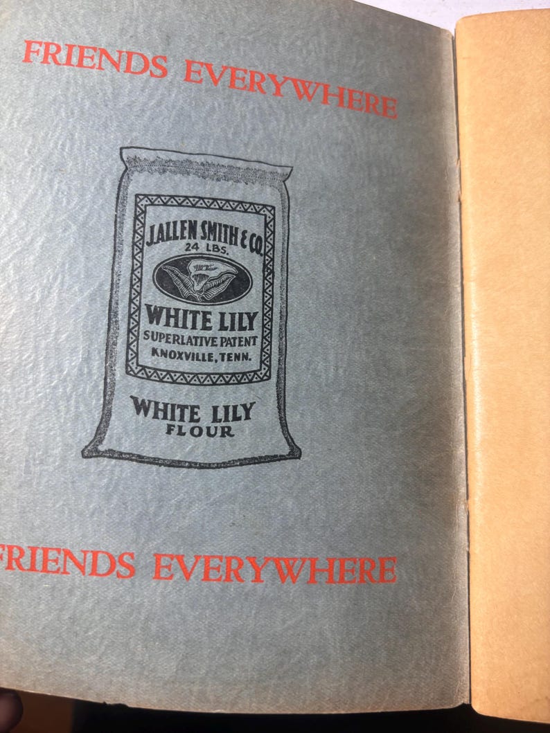 Rare 1931 White Lily Flour Cookbook Vintage Knoxville TN Collectible ...