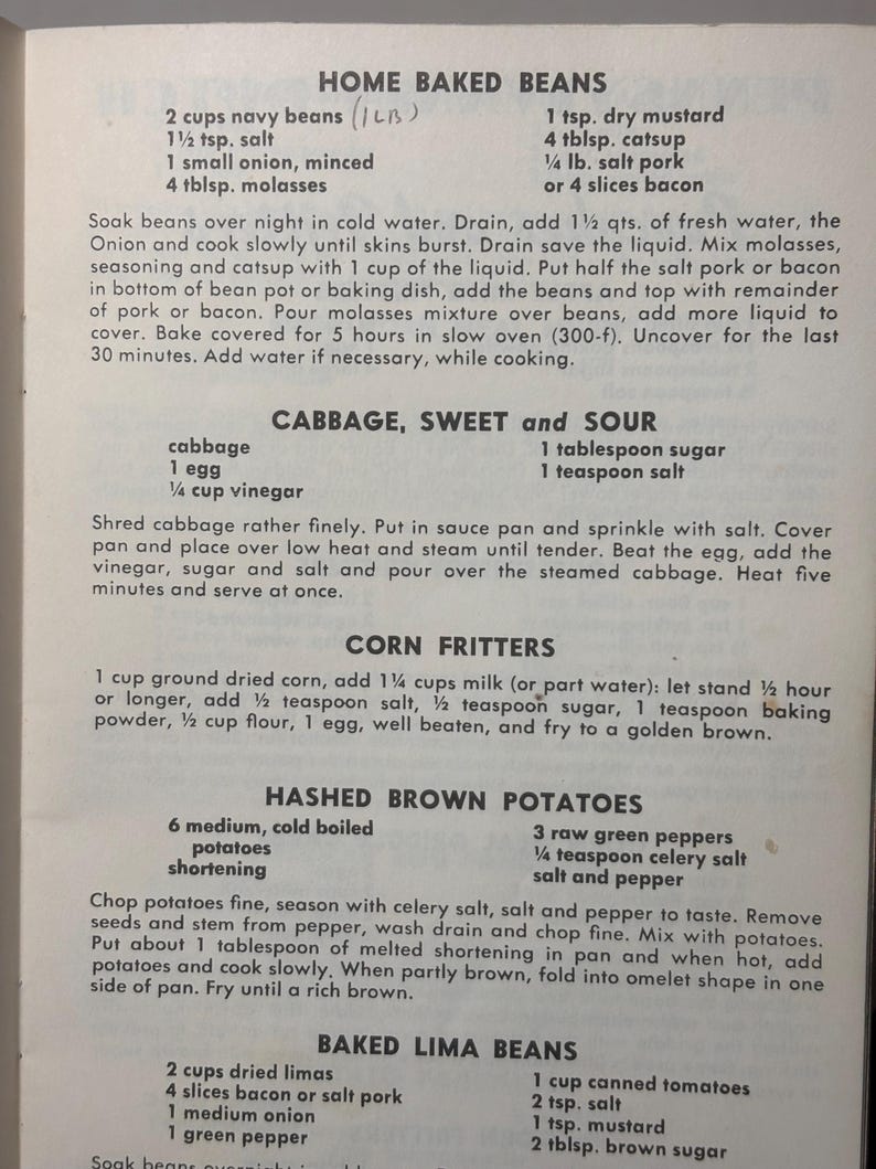 Vintage Amish Cookbook | the Amish Homestead | Dutch Recipes - Etsy