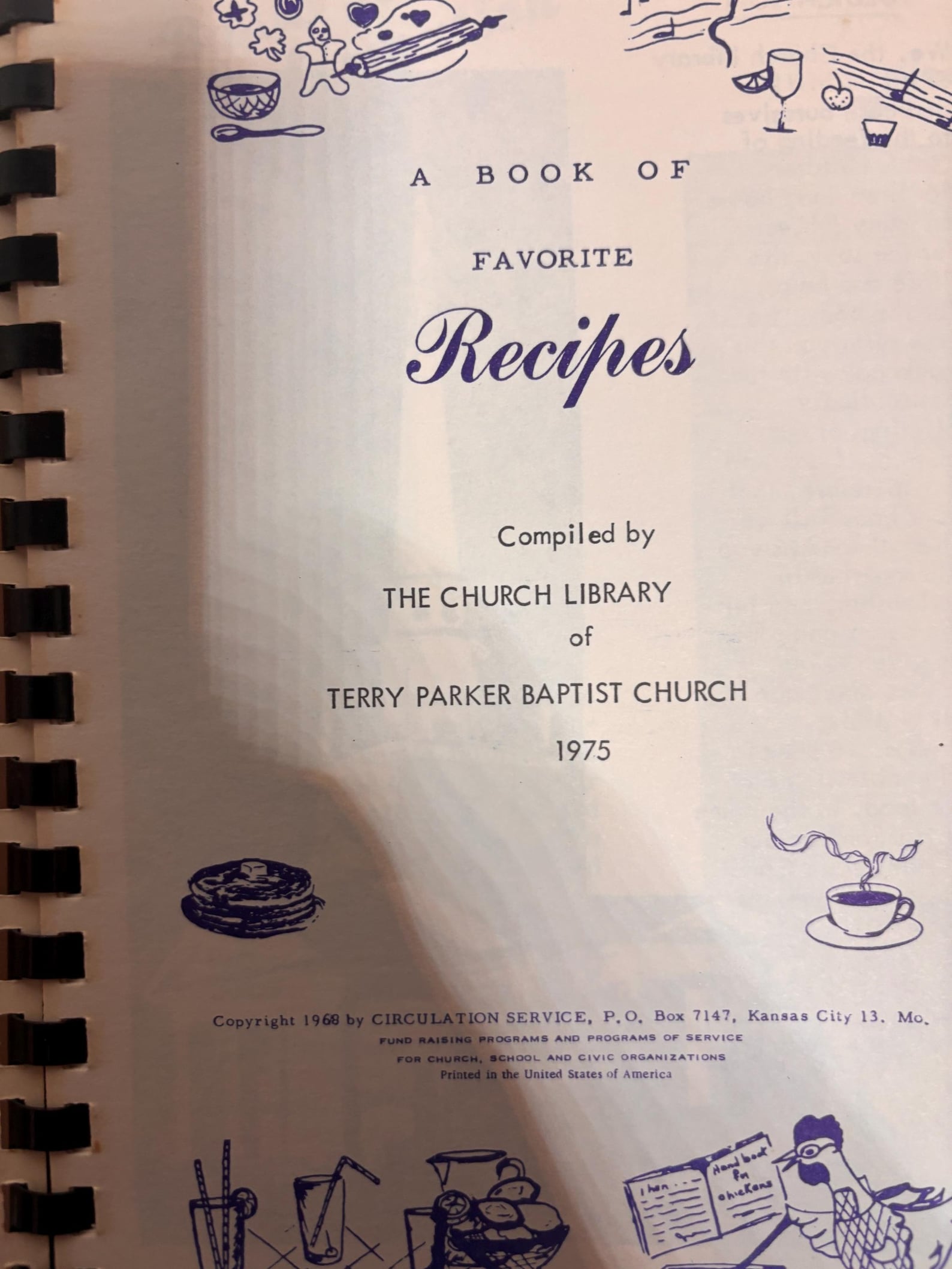 Terry Parker Baptist Church Cookbook | Vintage Jacksonville FL Recipes ...