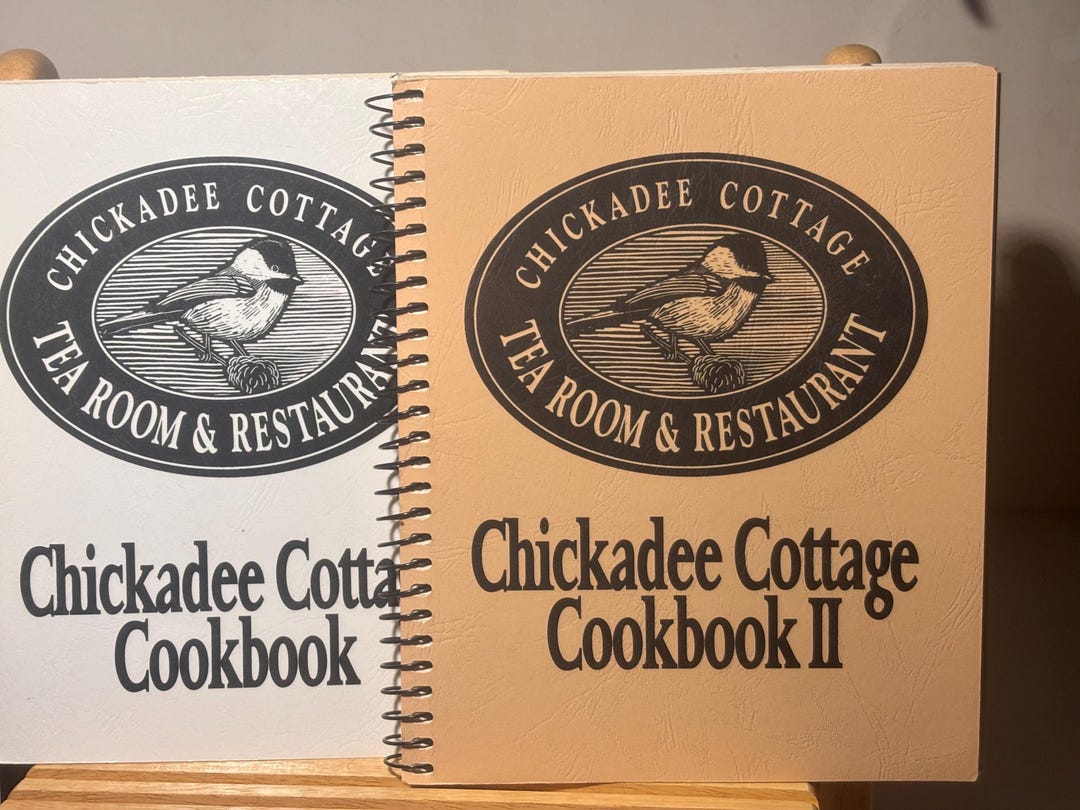 Chickadee Cottage Tea Room Cookbook I & II | Vintage Spiral-bound ...