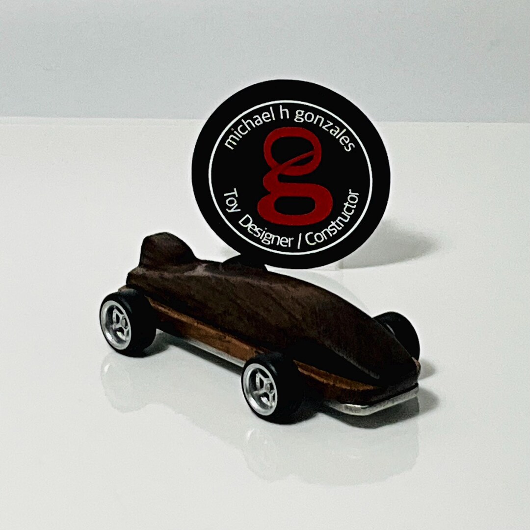Wood Toy Vintage Belly Tank Race Car Inspired, Walnut Wood, Hand ...