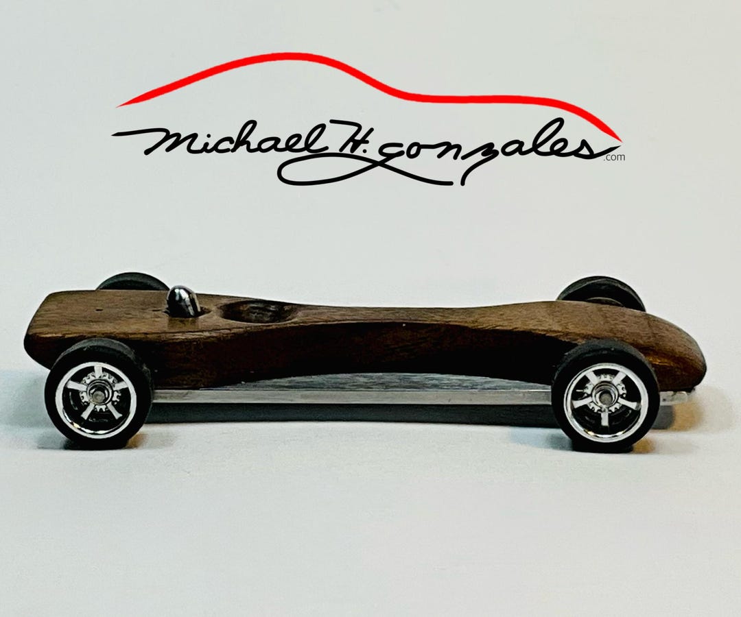 Handcrafted Walnut F1 Race Car: Collectible Wooden Toy (1/64 Scale) - Etsy