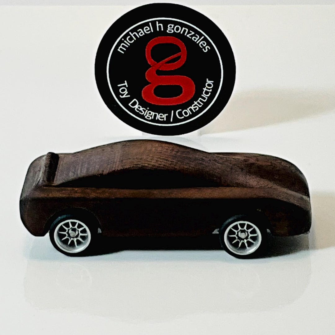 Toy Super Car Race Car Original Hand Crafted, Wood, 1/64 Ish ...